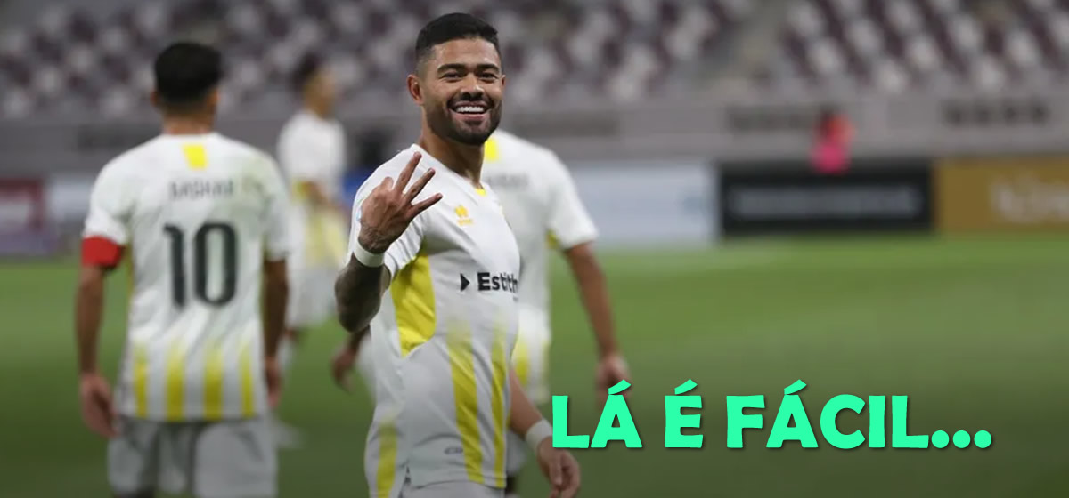 Bruno Tabata marca dois gols na estreia pelo Qatar SC; veja - PTD